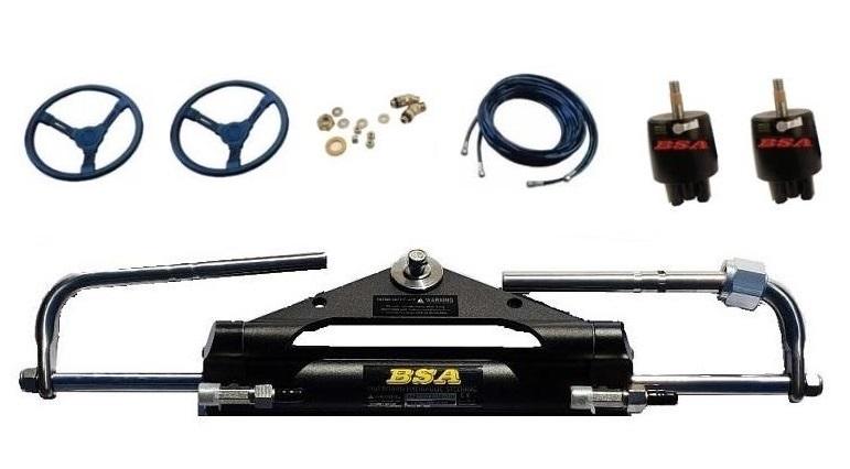 Dual Station Hydraulic Outboard Steering Kit 150hp | BSA
