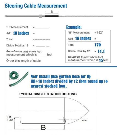 Boat Steering Outboard Engine Cable | Boat Steering Australia